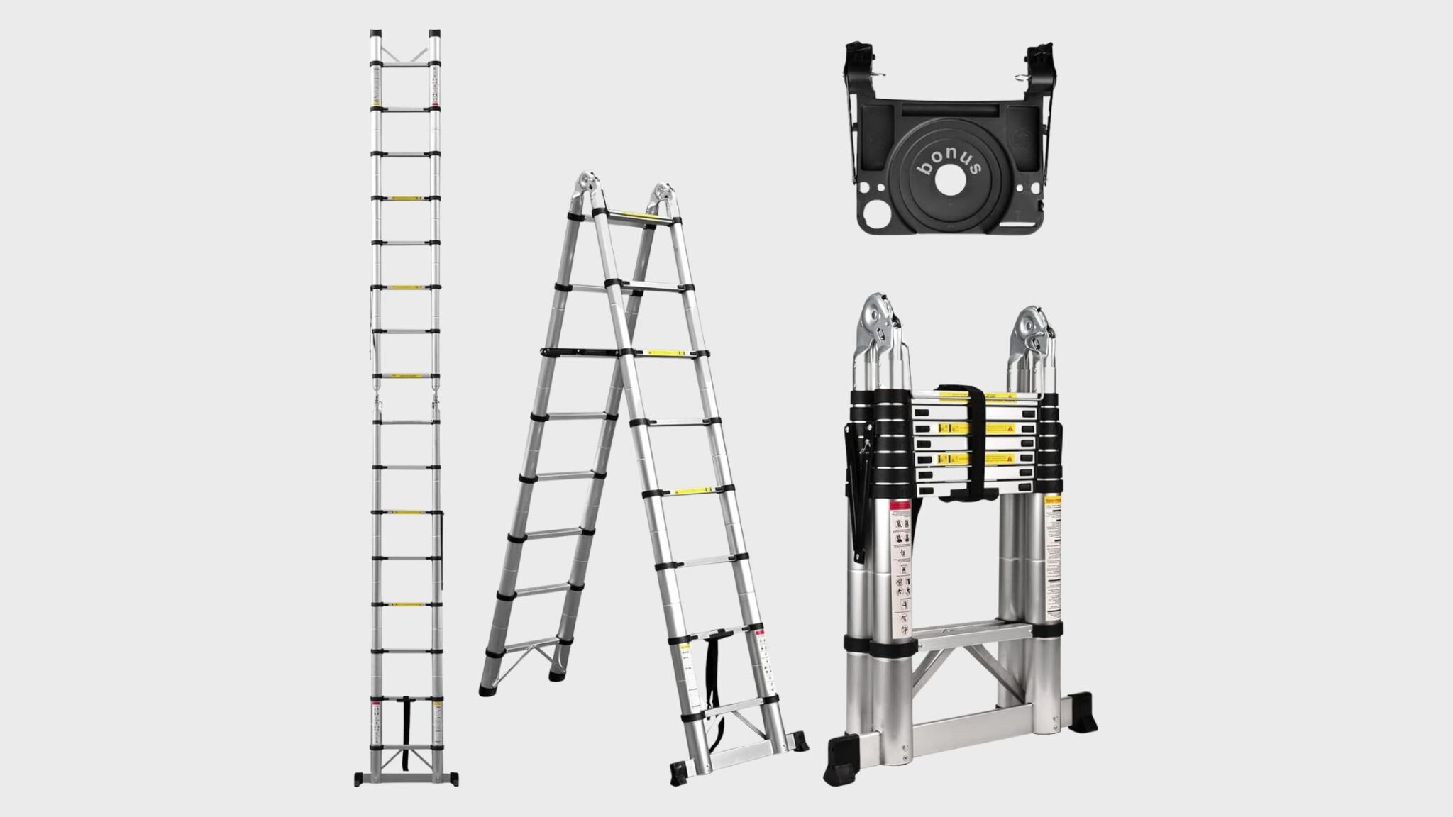 Soctone Telescoping A-Frame Ladder Review - the rethinker